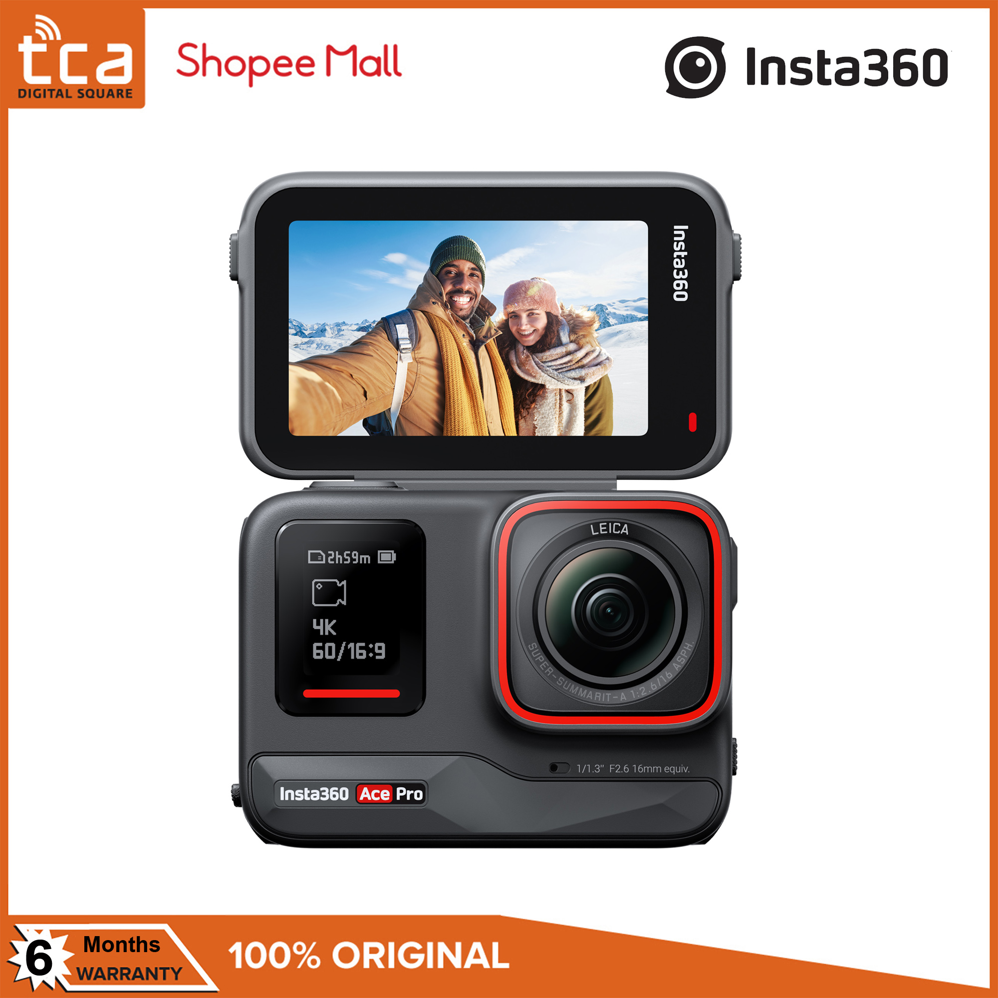 Insta360 AcePro, 2.4" Flip Screen, PureVideo 4k, 48MP Photo Resolution ...