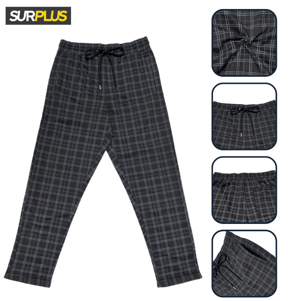 Surplus Men's' Track Sweat Pants Checkered | Shopee Philippines