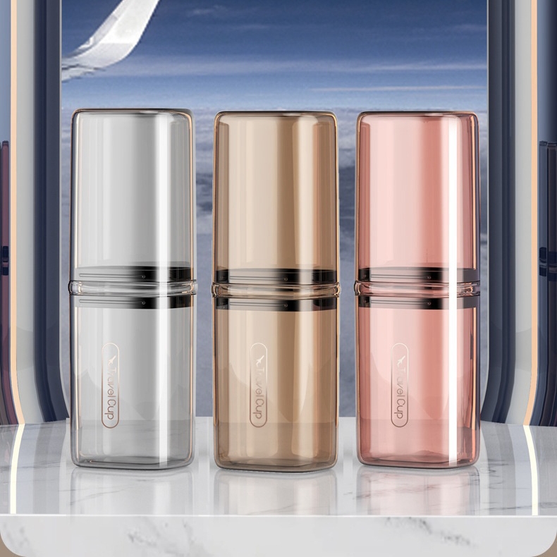 Travel Grooming Toothbrush Storage Box, Mouthwash Cup, Portable ...