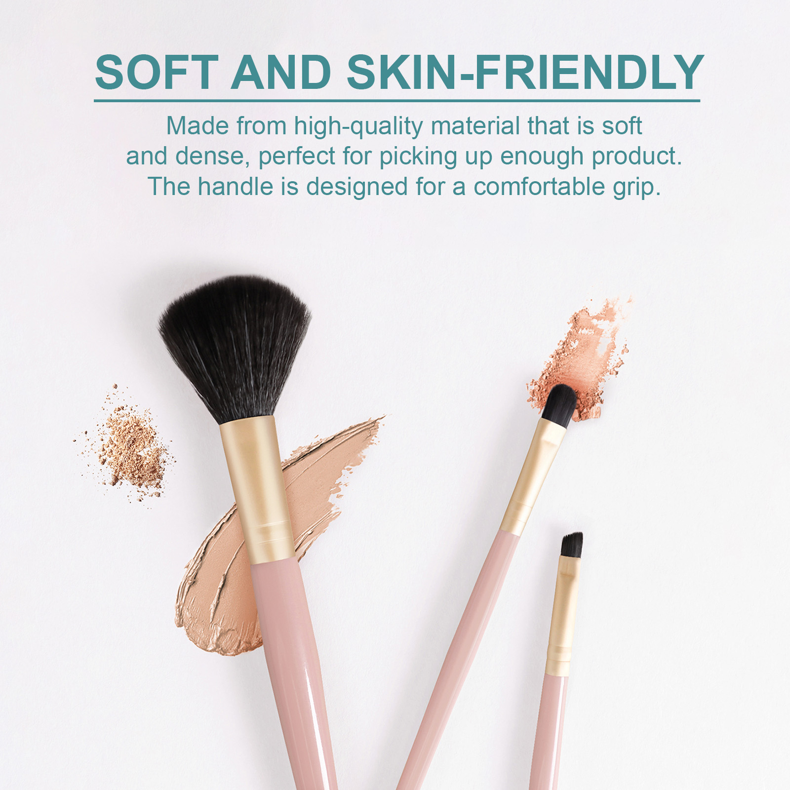 GLAMFIX Excellent Brush Set- Makeup Brush Set Eyeshadow Eyebrow Powder ...