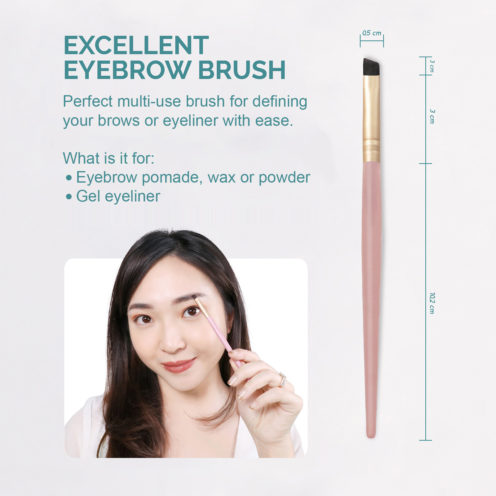 GLAMFIX Excellent Brush Set | Eyeshadow, Eyebrow & Powder Makeup ...