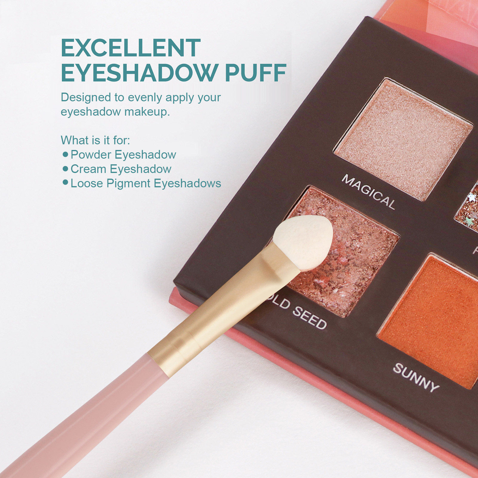 GLAMFIX Excellent Brush Set | Eyeshadow, Eyebrow & Powder Makeup ...