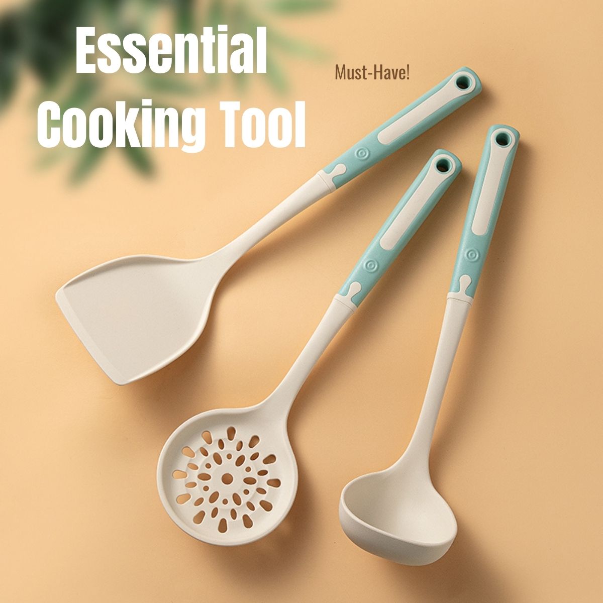 LOCAUPIN 3in1 Set Silicone Kitchen Cookware Essential Tool Non-Stick ...