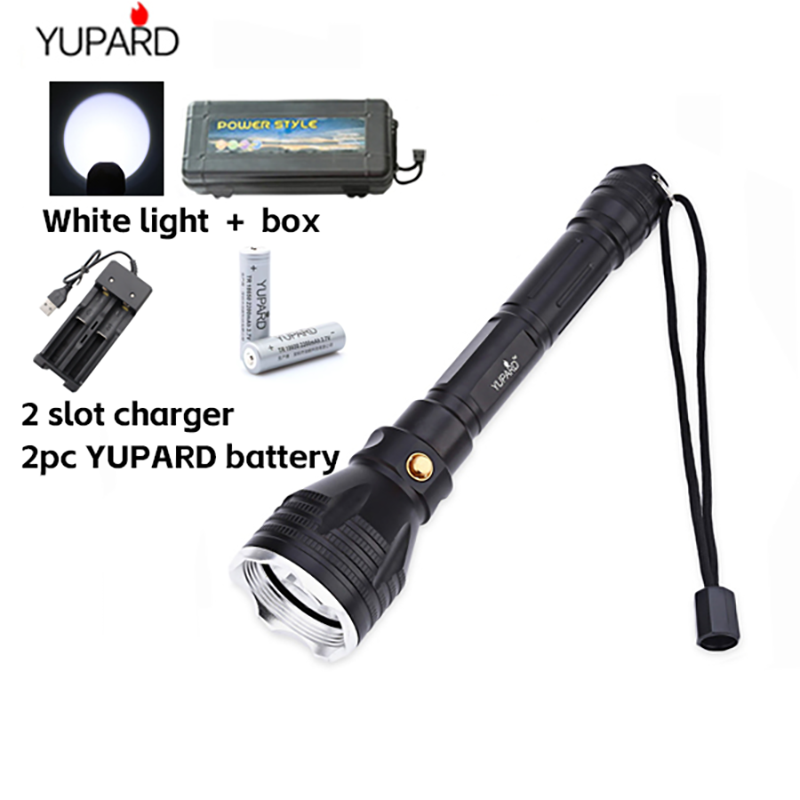 YUPARD 2000LM 50W L2 Diving Flashlight Underwater Proof 100M Depth ...