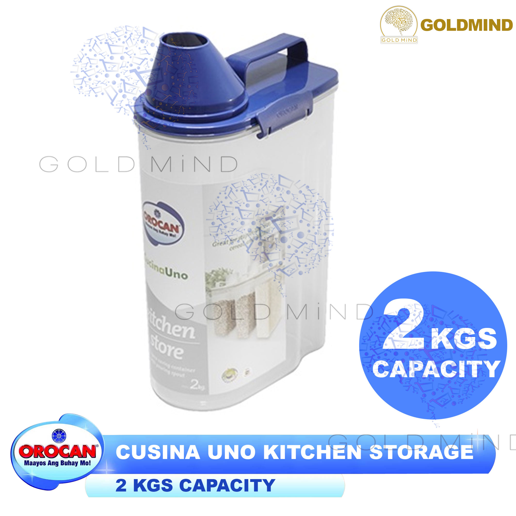 Orocan 2kg Storage Container Dispenser Kitchen Storage, Multipurpose ...