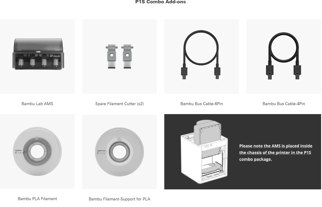 Bambu Lab P1S | P1S Combo | P1S Combo 2 | P1P Up to 16-color printing ...
