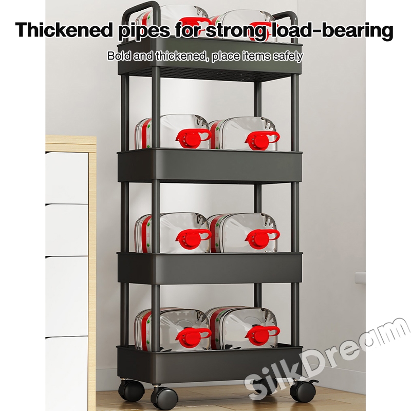 Trolley Rack Bathroom Organizer Rack with Wheels Trolley Cart kitchen ...