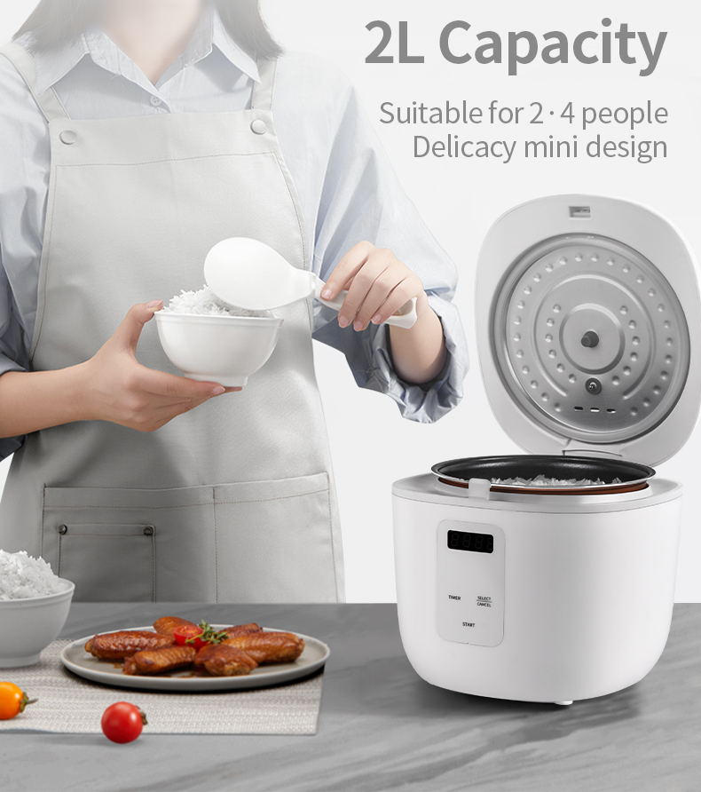 INSSA x Simplus Rice Cooker 2L Capacity Non Stick With 9 Cooking ...