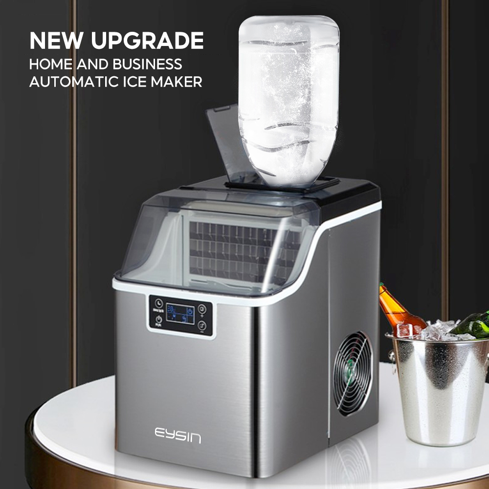 EYSIN IC100 Ice Maker Machine Home and Commercial Automatic Ice Cube ...
