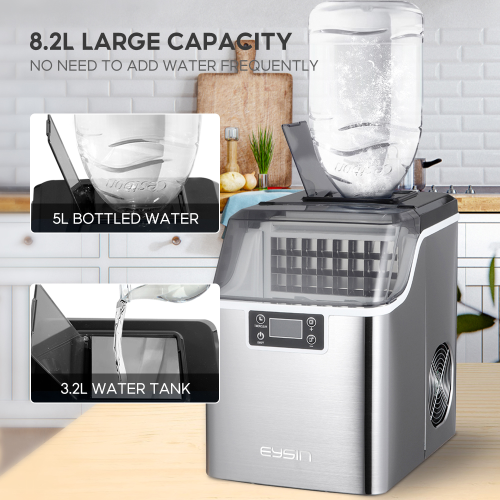 EYSIN IC100 Ice Maker Machine Home and Commercial Automatic Ice Cube ...