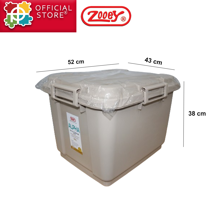 Zooey ALPHA Solid Storage Box 36L Stock No.750 | Shopee Philippines