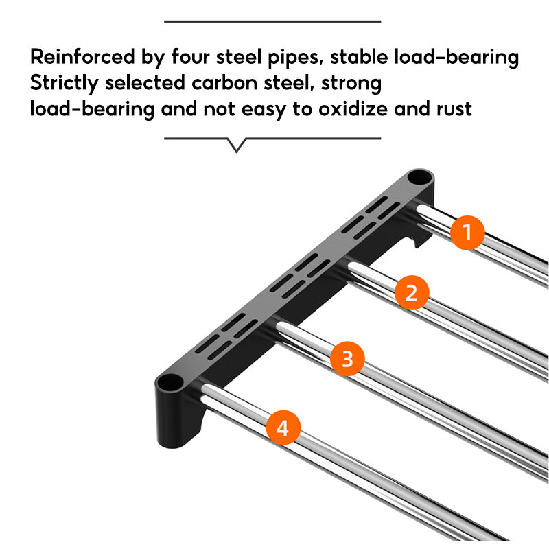 COD 8 Layer Shoe Rack Organizer Colored Stainless Steel Stackable Shoes ...