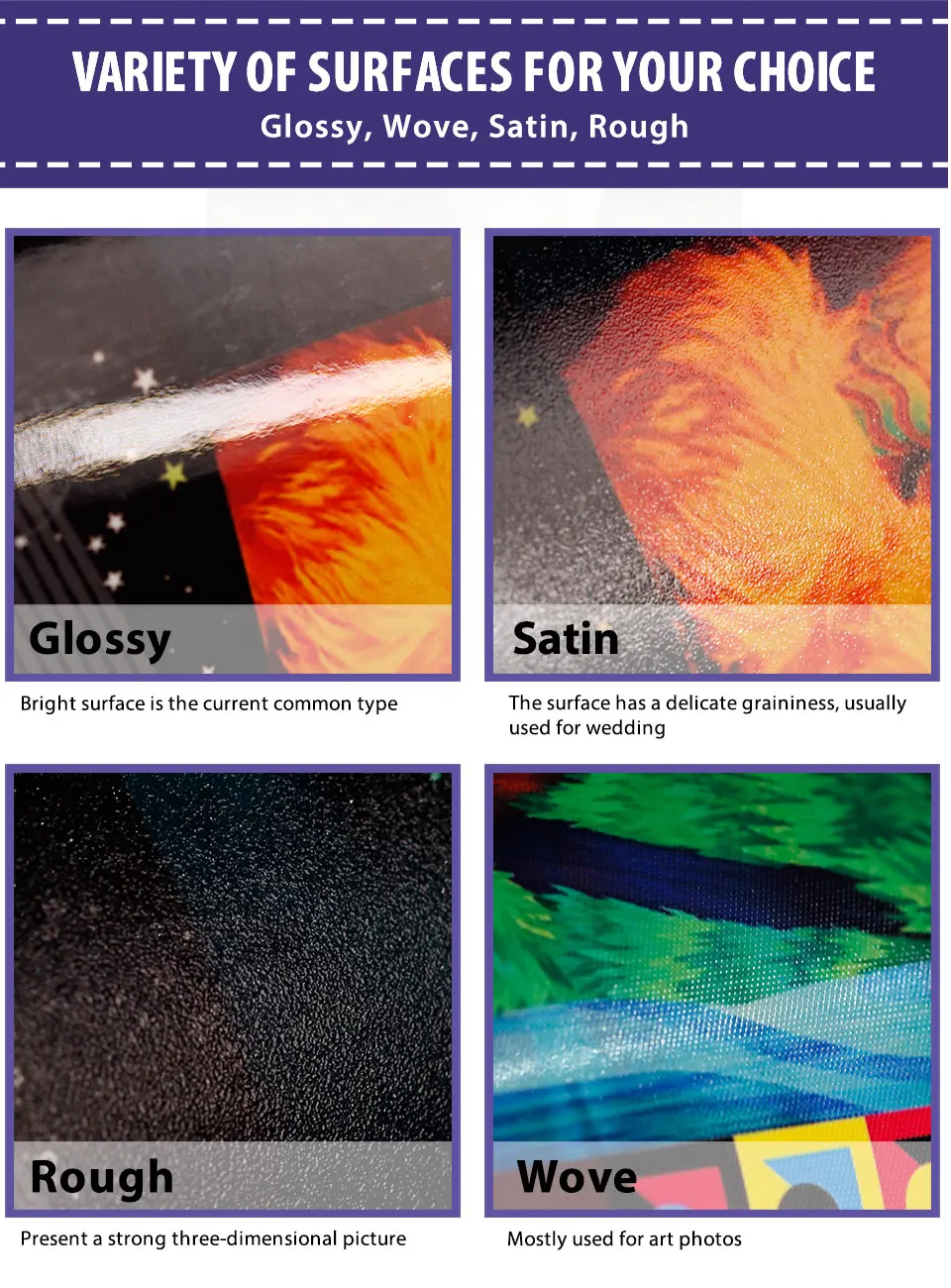 Yasen RC Satin Photo Paper 260GSM A4 5R 4R 3R Size Resin Coated ...