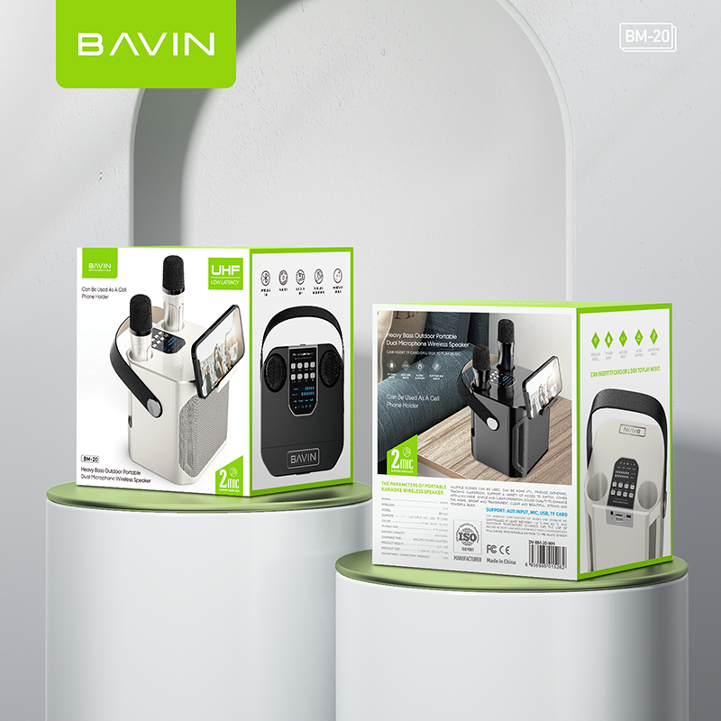 BAVIN BM20 Professional Karaoke Bluetooth Portable Speaker Dual ...