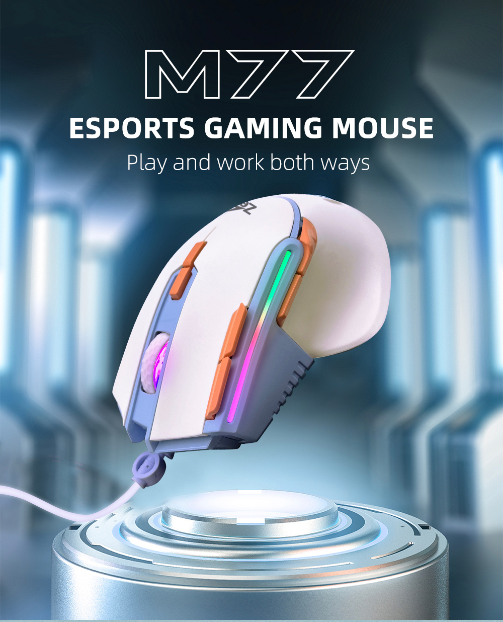 Zeus M-77 eSports Wired RGB Gaming Mouse 2 Colors RGB Mouse Basic Mouse ...