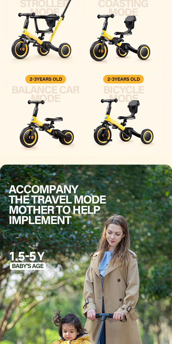 Bike For Kids stroller bike for baby Baby 3-in-1 bicycle for kids ...