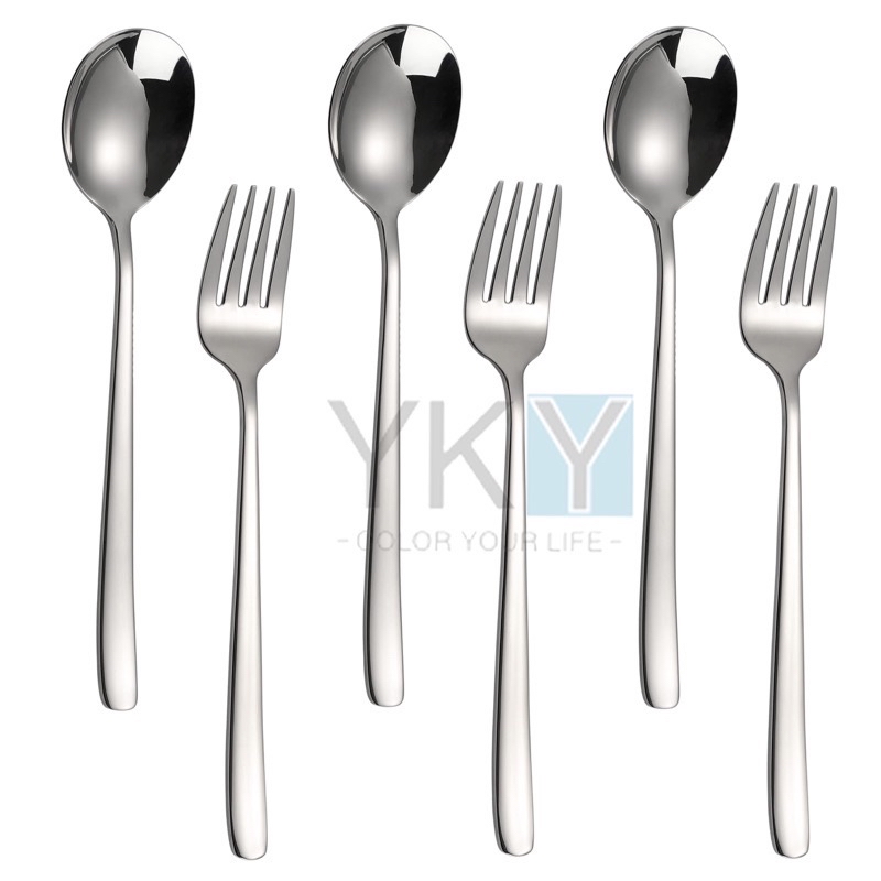 Korean Cutlery Korean Style Flatware Stainless Steel Dining Spoon and ...