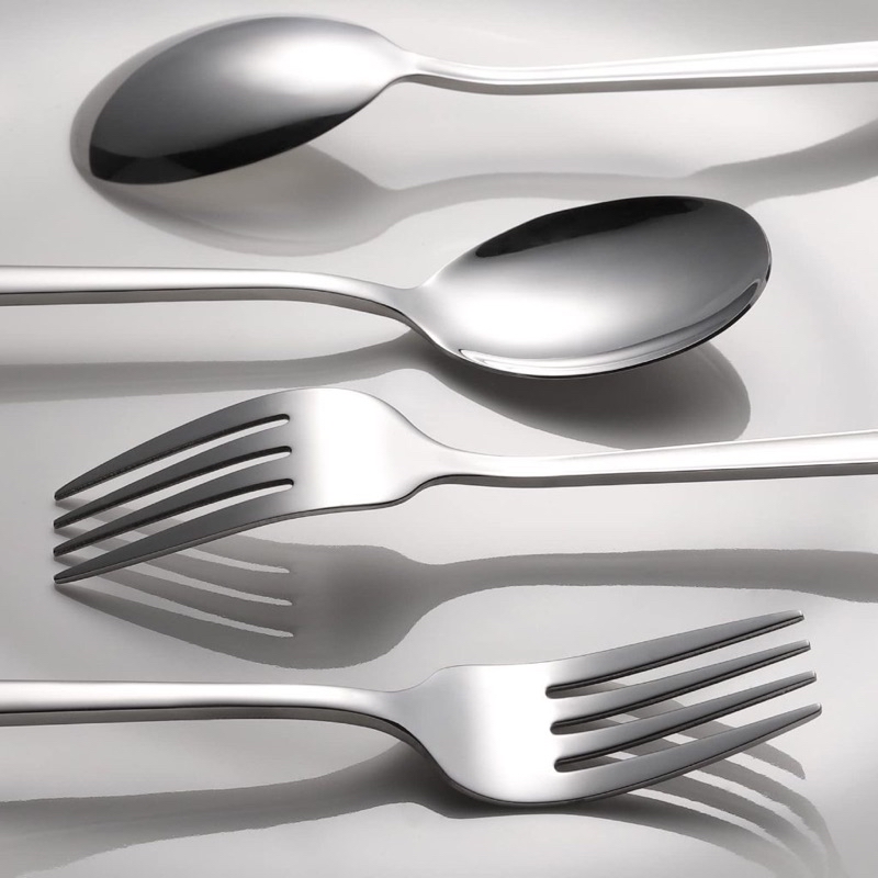 Korean Cutlery Korean Style Flatware Stainless Steel Dining Spoon and ...