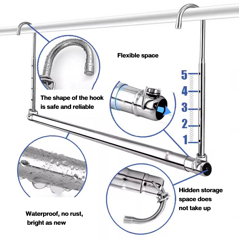 Drying Rack Retractable Sampayan indoor ng damit adjustable Stainless ...