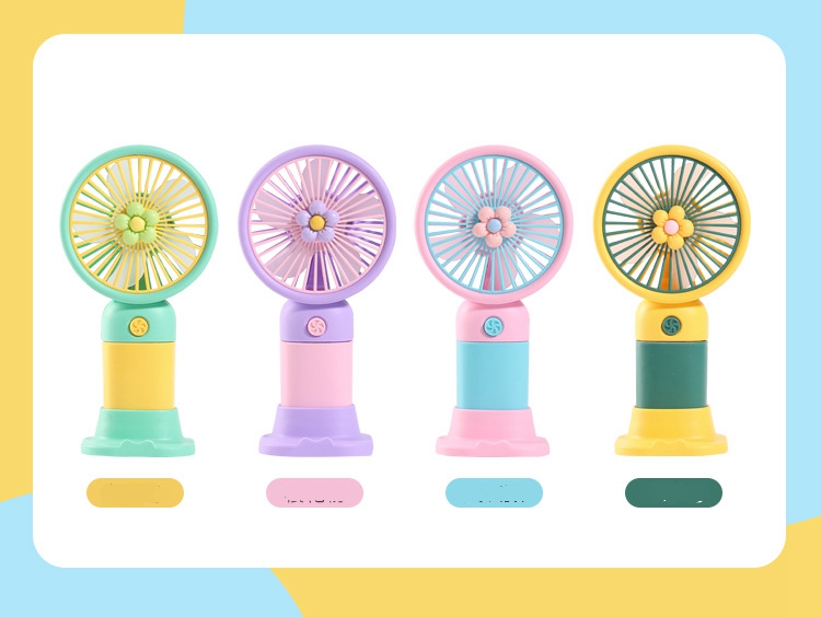 Small fan portable handheld children's mini charging cute student prize ...