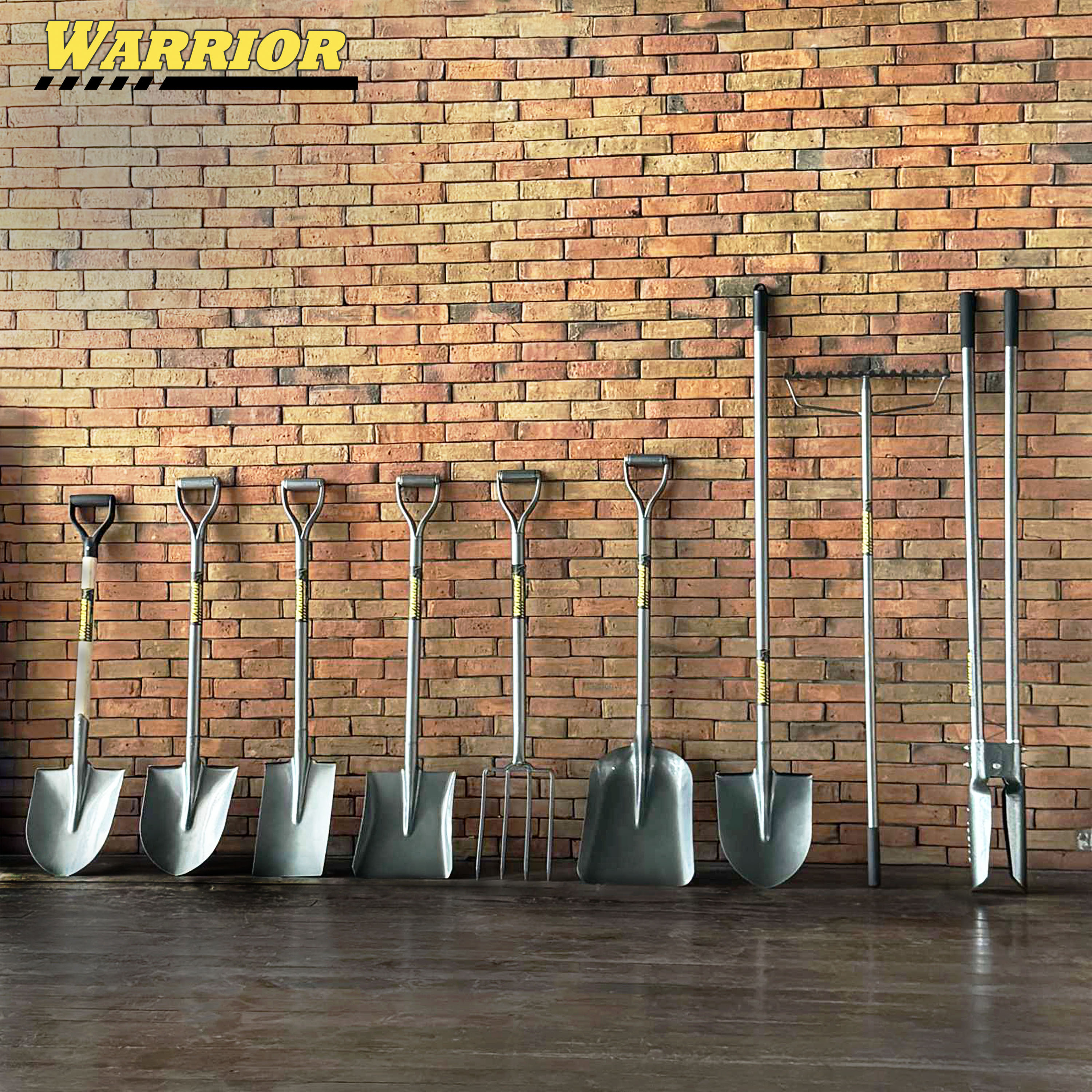 WARRIOR ALL METAL Shovel for Gardening and Digging with D-Handle (Pala ...