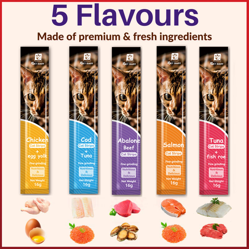 【150PCS】16g Cat Treats Cat Snacks Cat Kitten Snacks Cat Treats Fresh ...