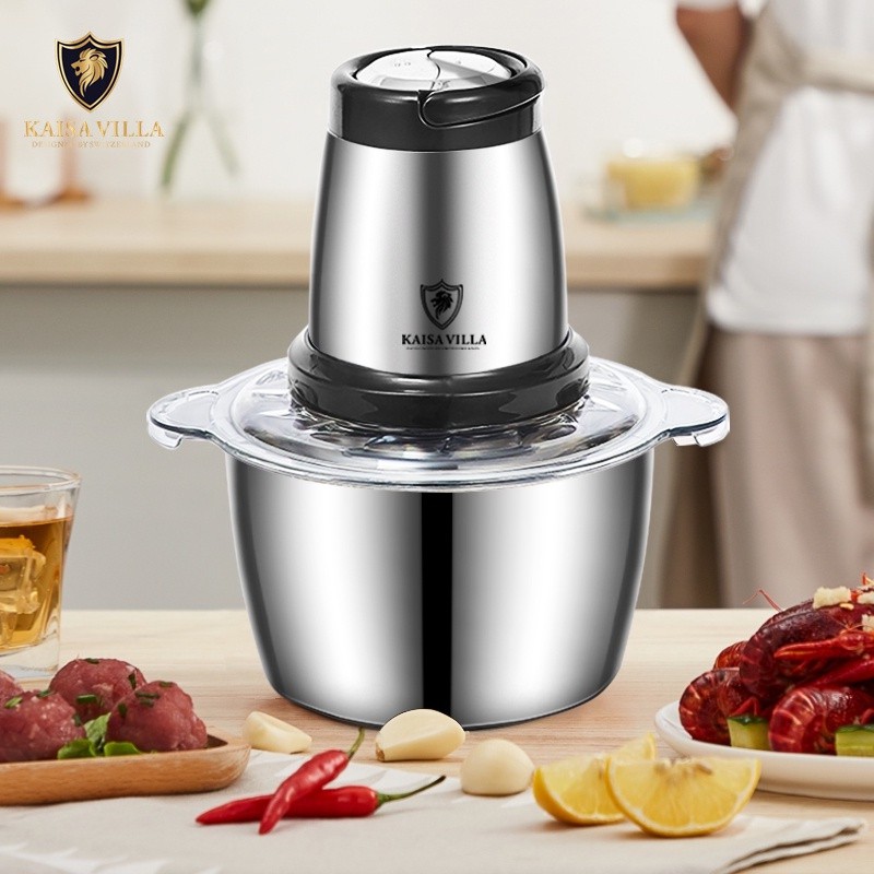 Kaisa Villa meat grinder electric 2L food processor chopper and grinder blender meat grinder ...