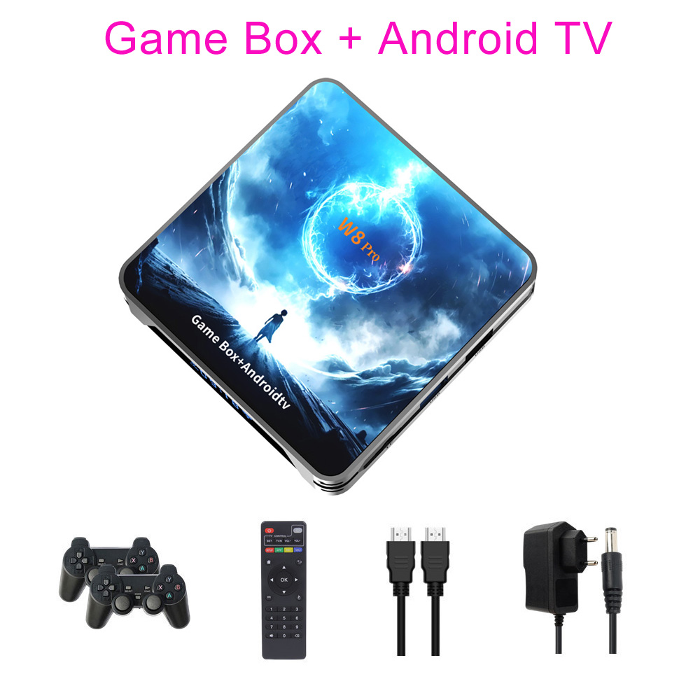 Smartifact W8 Pro Smart TV Box+Game Console Set Android 14 Dual System ...