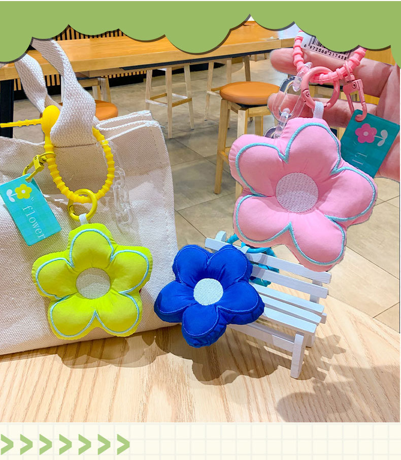 O-KAY Creative Version of the Trend of Flowers Keychain Girls Simple ...