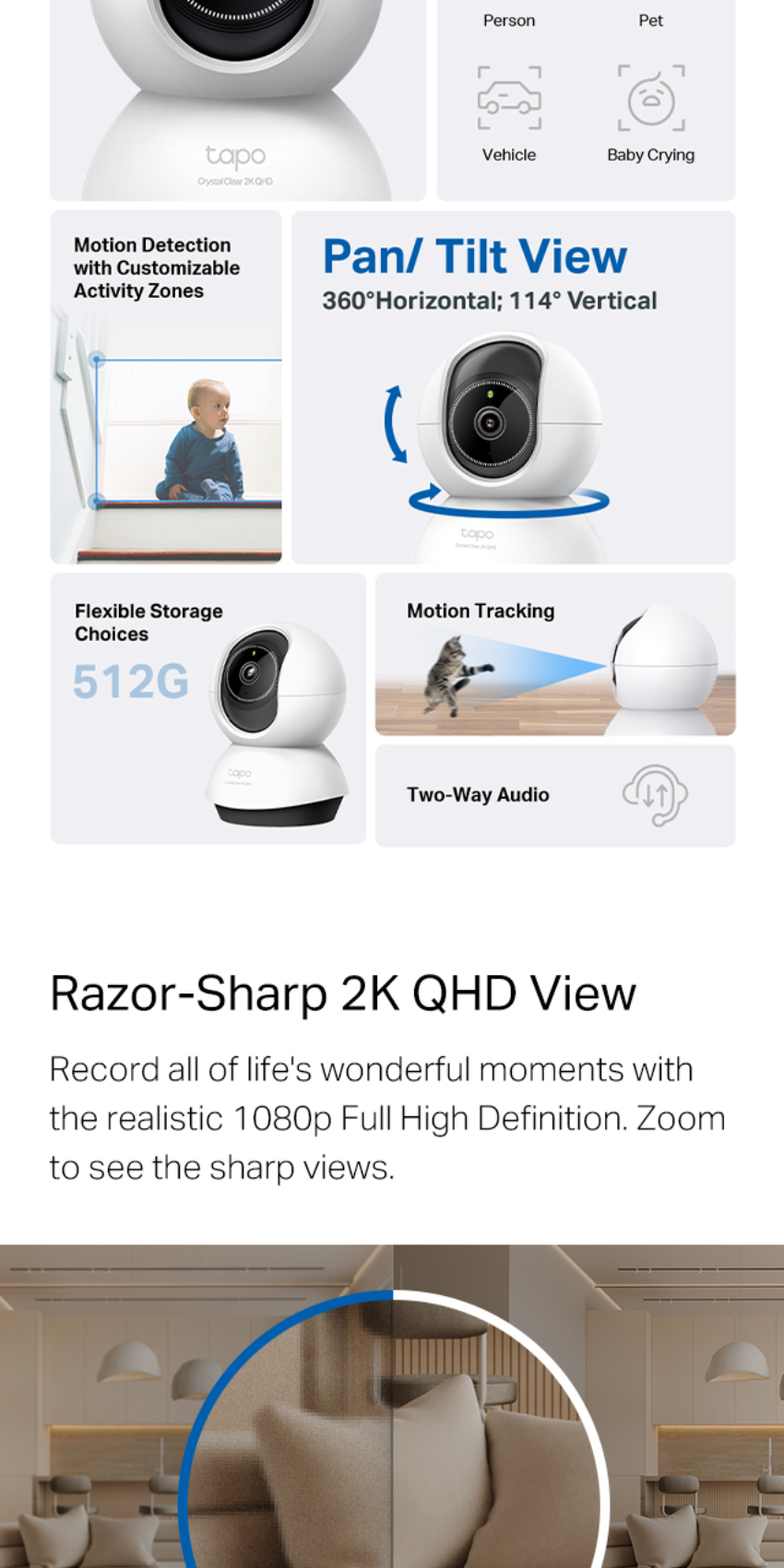 TP-Link Official Store | Tapo TC72 | Indoor CCTV Camera | Pet Camera ...