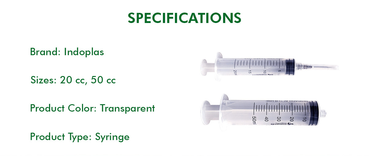 Indoplas Syringe (20cc, 50cc) per Piece | Shopee Philippines