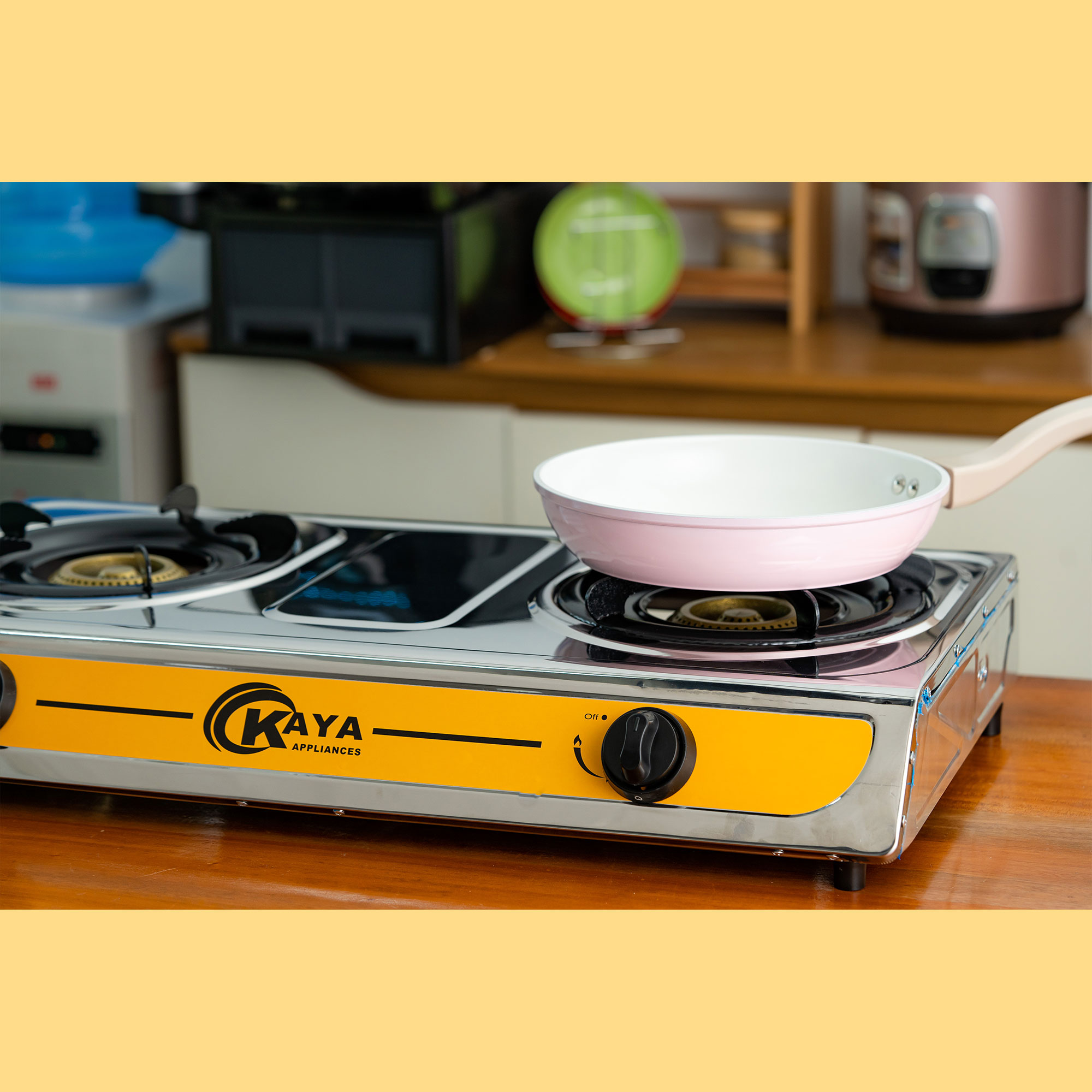KAYA Gas Stove Double Burner Honey Comb Burner Easy Cleaning | Shopee ...