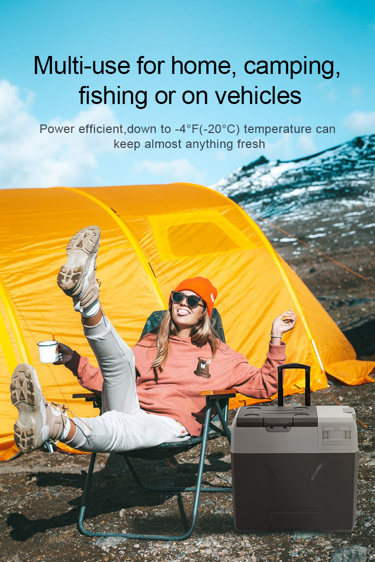 Alpicool ECX Solar Car Refrigerator Potable Small Refrigerator 12V/24V ...