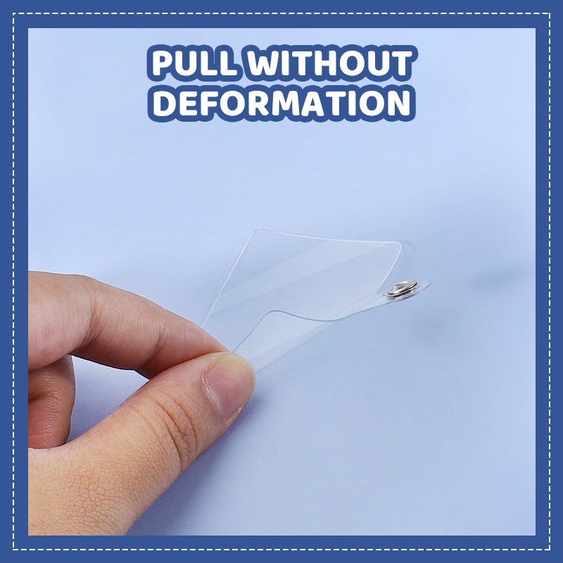 「BEL」 Crossbody Lanyard Tether Tab Transparent Patch Fixed Back Sticker ...