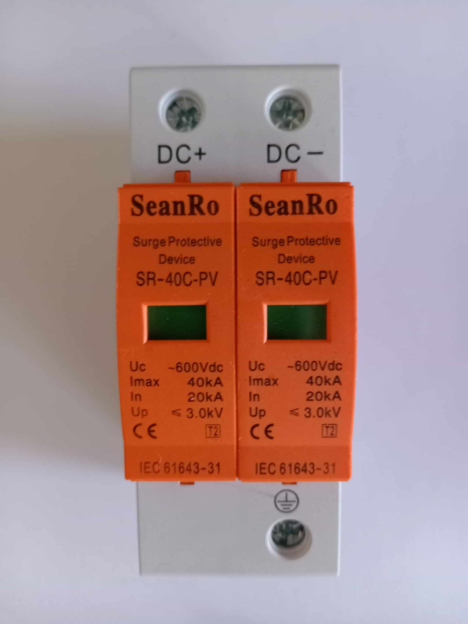 AC/DC SPD Surge Protection Device 2 pole Solar SPD Miniature Din Rail ...