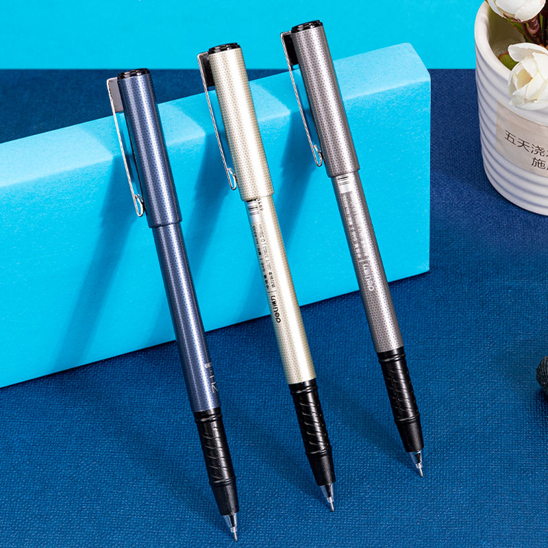 Deli 0.38mm Gel Pen Ballpen Black Ink Full Needle S46 | Shopee Philippines