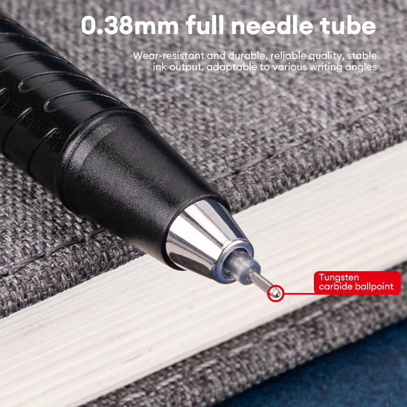 Deli 0.38mm Gel Pen Ballpen Black Ink Full Needle S46 | Shopee Philippines