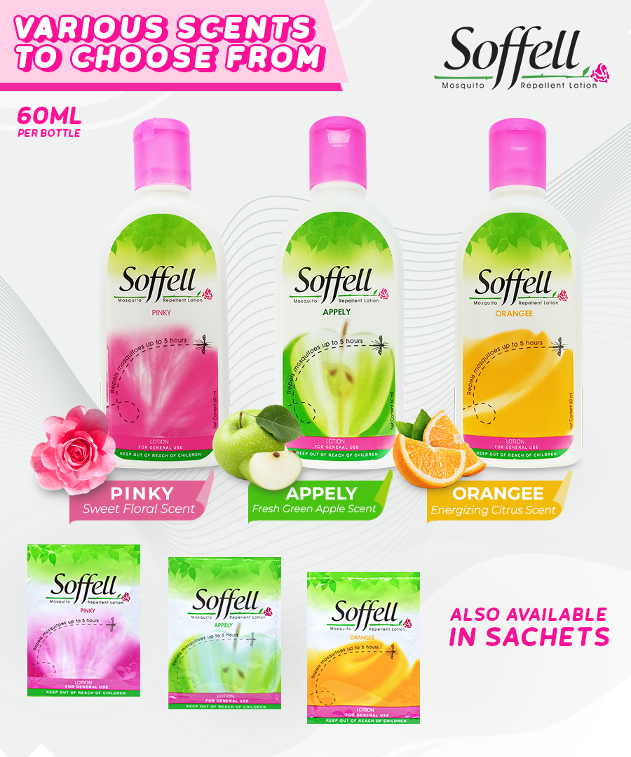 Soffell Mosquito Repellent Sachets - (12 PCS) | Shopee Philippines