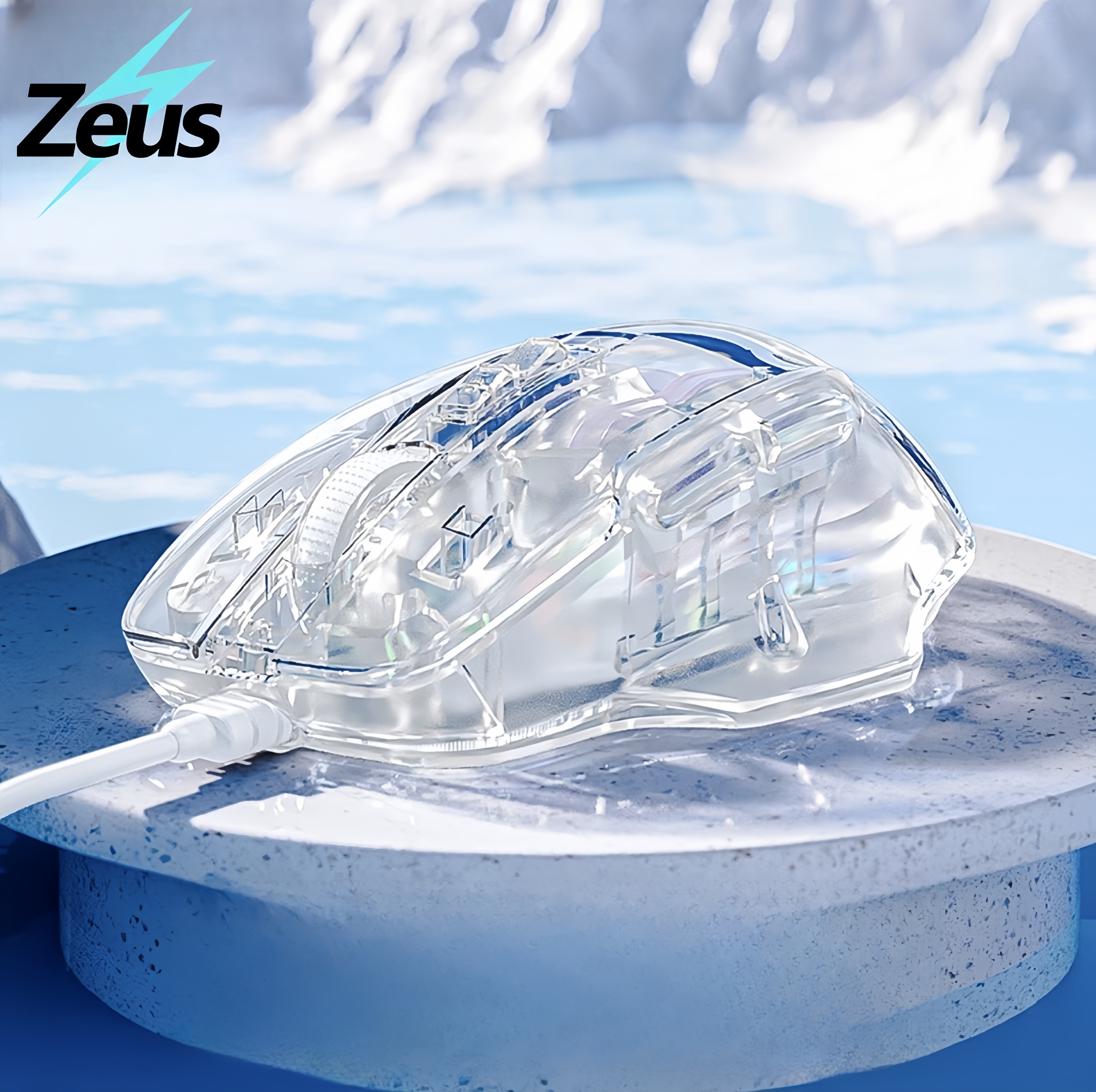 Zeus GD-800 Transparent LED Gaming Mouse Wired Mouse | Shopee Philippines