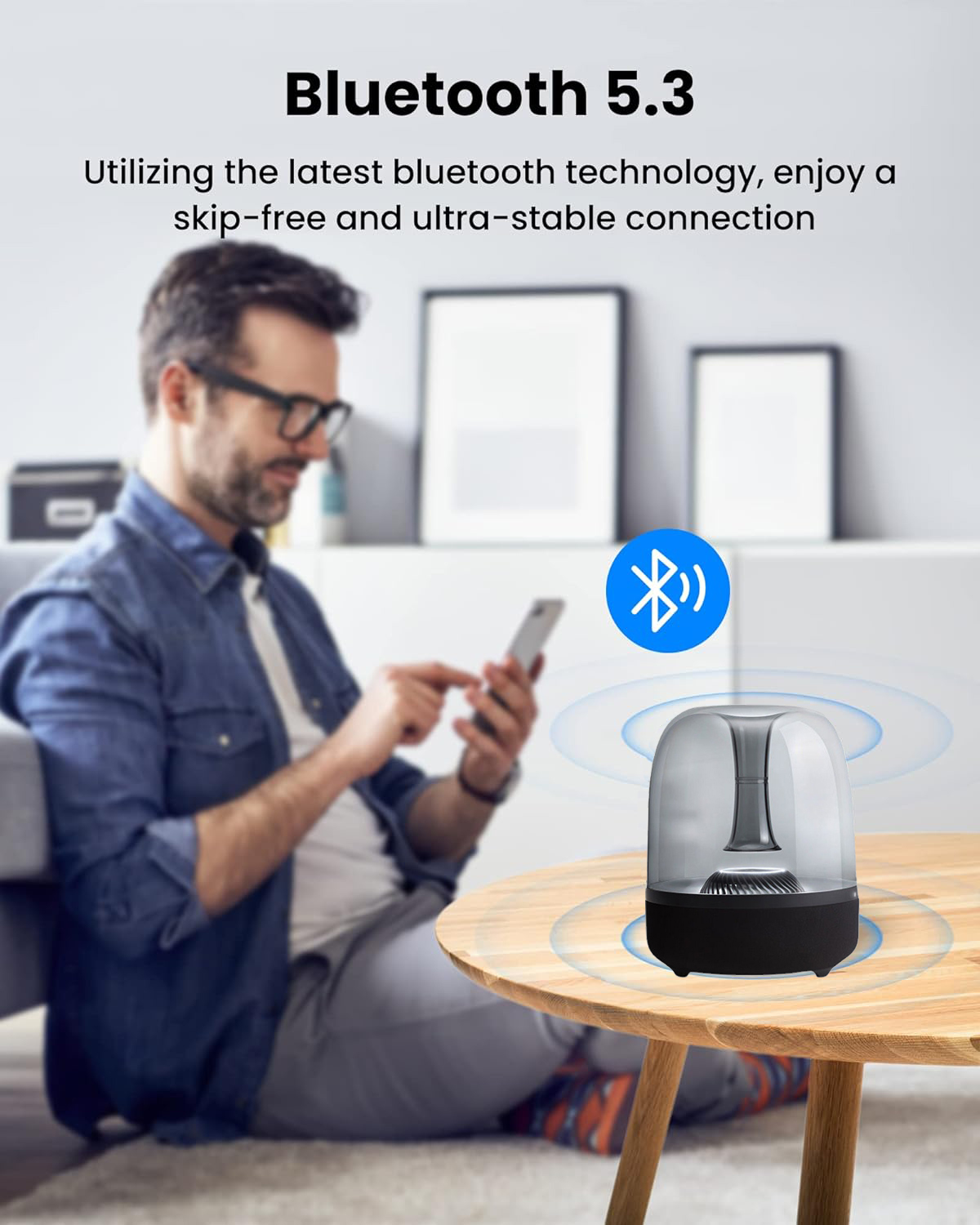 mini wireless Stereo bluetooth portable led speaker super bass with ...