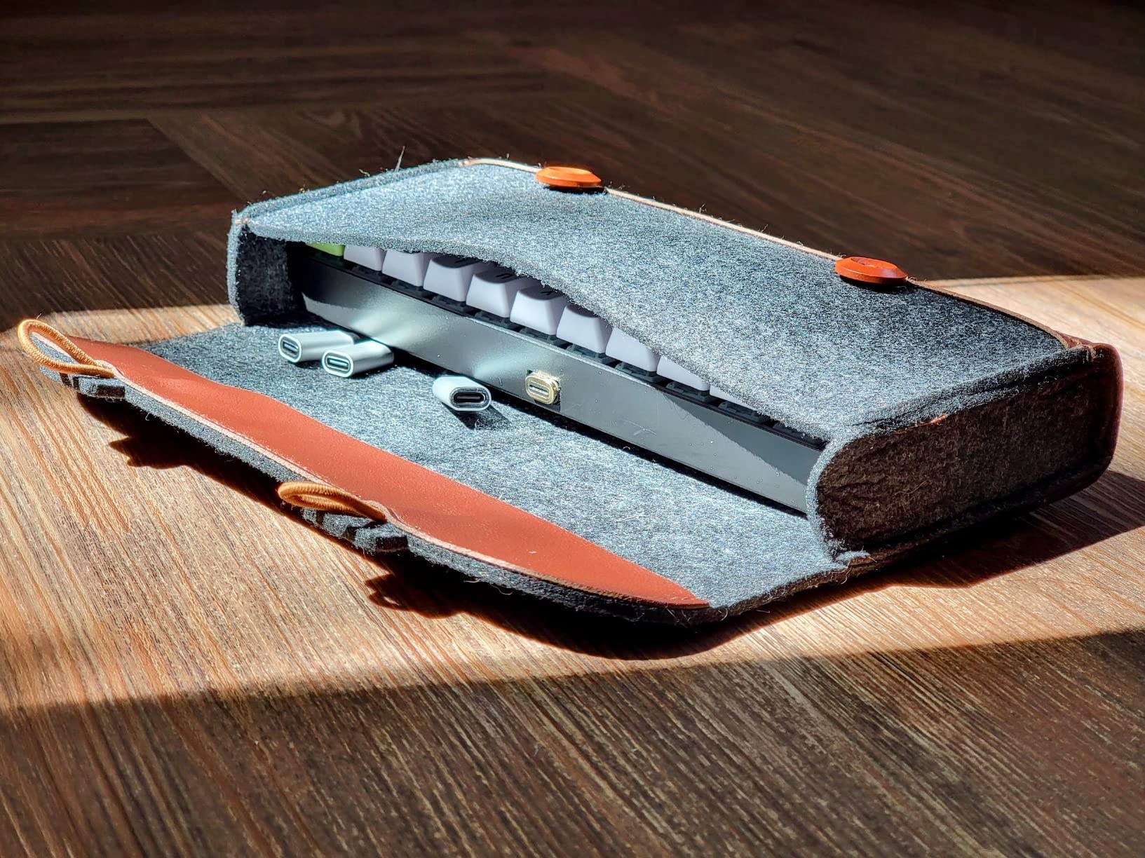 PU Felt keyboard carrying case bag Mechanical Gaming Keyboard And ...