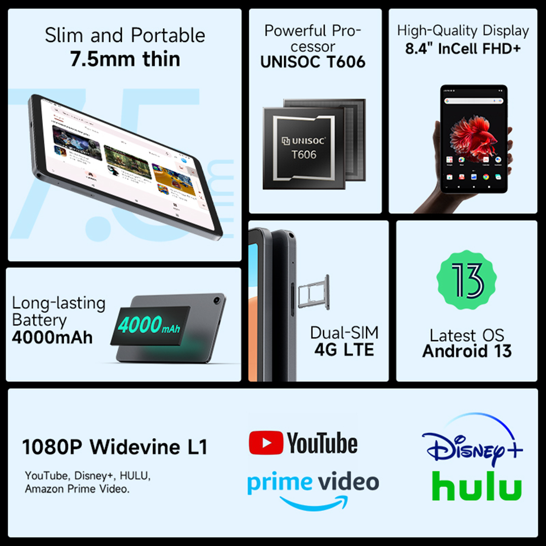 Alldocube iPlay 50 Mini Tablet | 4GB+64GB / 4GB+128GB | 8.4” FHD+ ...