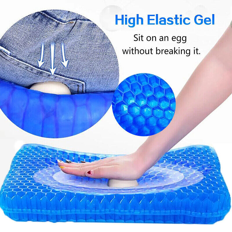 Gel Seat Cushion Office Sedentary Honeycomb Breathable Cool Car Seat ...