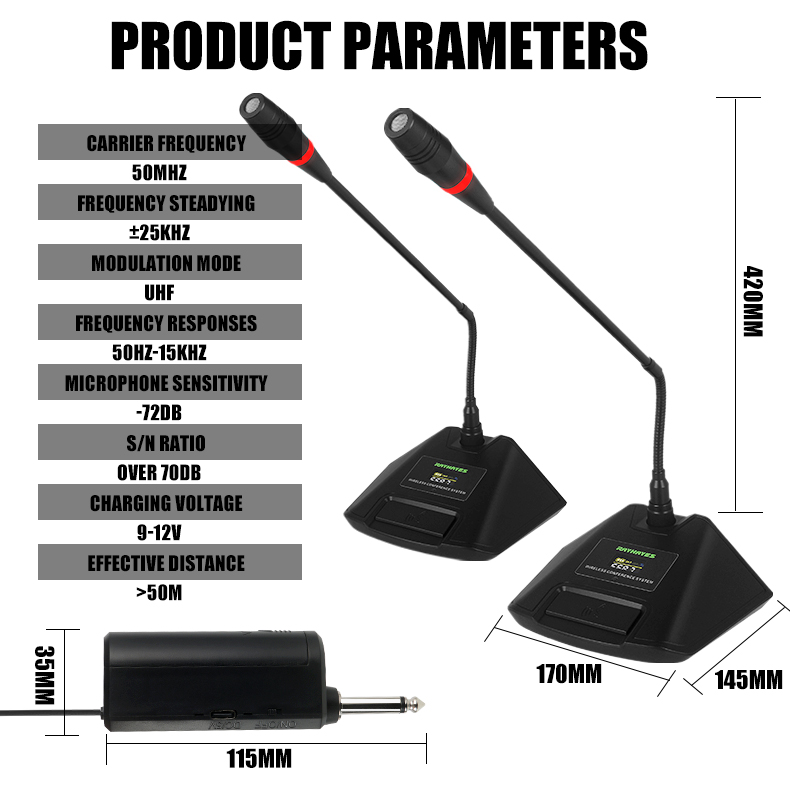 RAYHAYES Conference Microphone 360 Degree Adjustable Gooseneck MIC ...