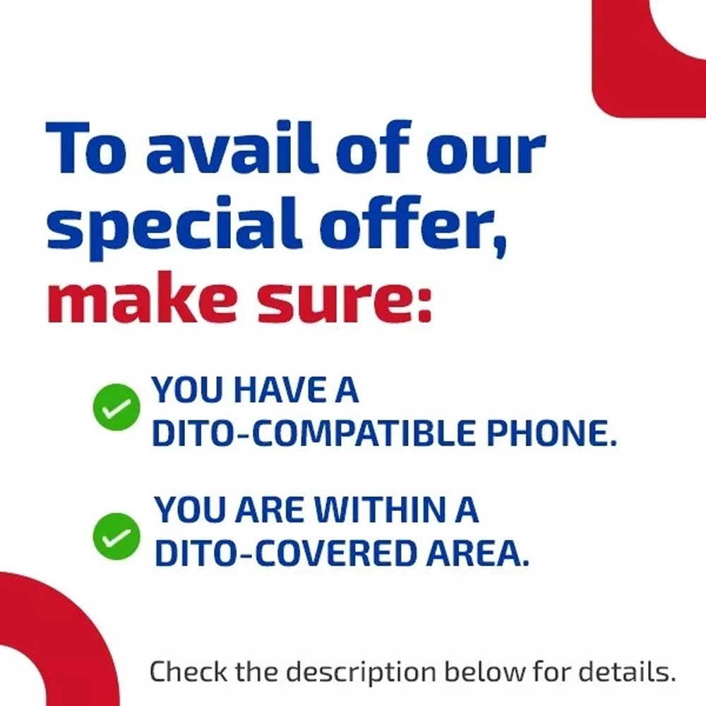 DITO Level-Up 16GB For 30 Days SIM Pack | Shopee Philippines