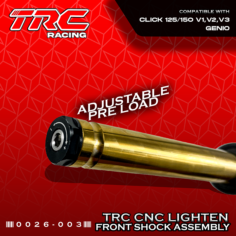 TRC RACING CLICK 125 150/BEAT FI LIGHTEN FRONT SHOCK ASSEMBLY 0026-003 ...