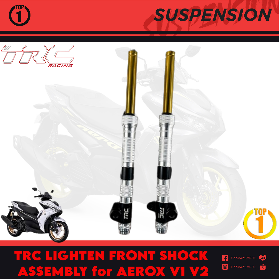 TOP1 TRC CNC Lighten Front Shock Assembly for Yamaha Aerox v1 v2 Motorcycle | Shopee Philippines