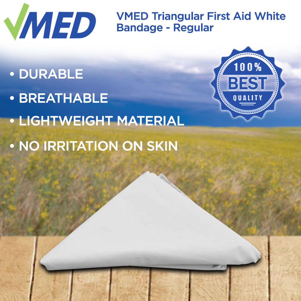 VMED Medical Triangular First-Aid Bandage (40x40x60inches) (1pc ...