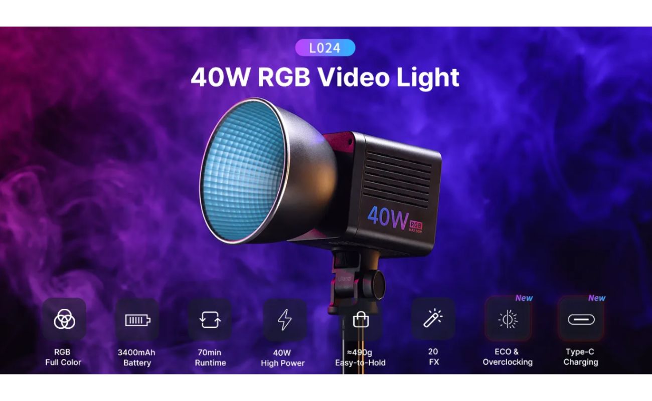 [CLEARANCE] Ulanzi L023 40W Pro Bi-Color | L024 40W RGB Built-In 3400mAh - 2500k-6500k | Shopee ...