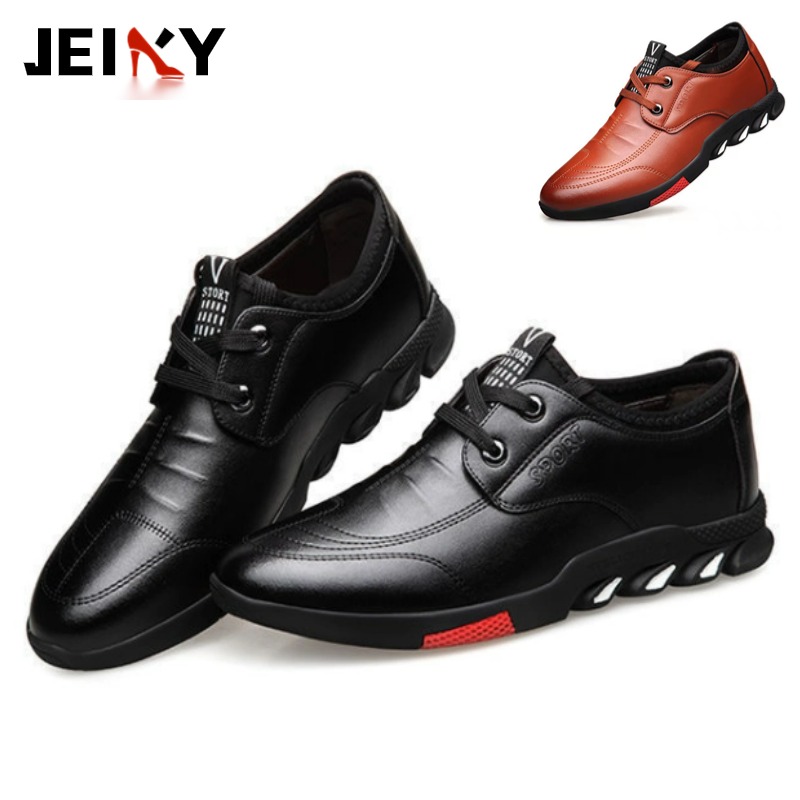 JEIKY. Men's Office Formal & Casual PU Leather Shoes #M861 (Standard ...